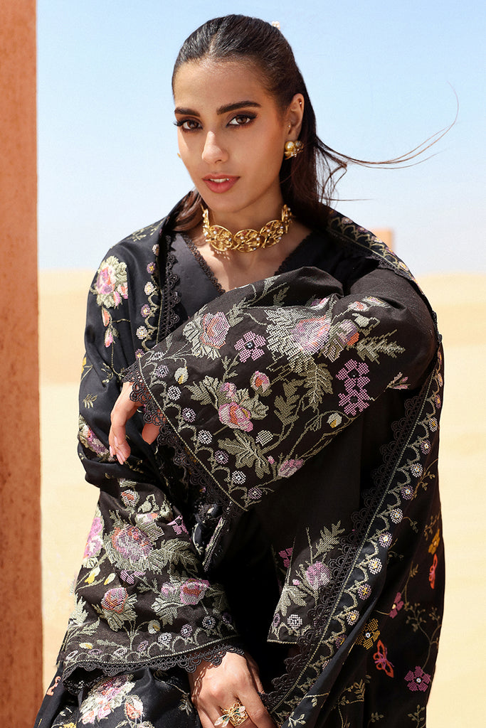 DEEP SHADOW-STITCH 3PC: LAWN EMBROIDERED SUIT