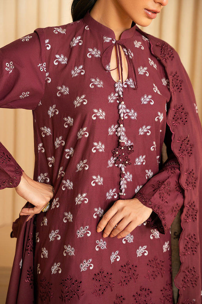 CELESTIAL BERRY-3PC CHIKANKARI SUIT