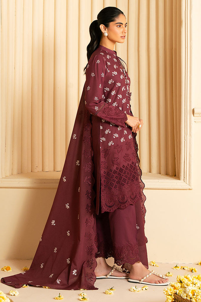 CELESTIAL BERRY-3PC CHIKANKARI SUIT