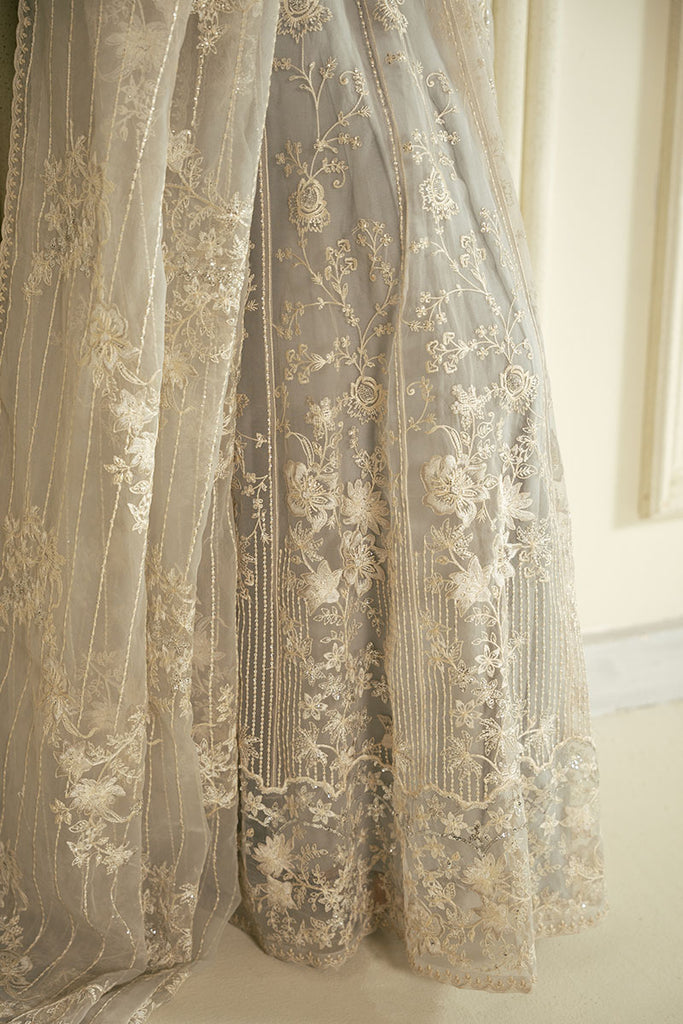 WHISPERING BLUE-2PC ORGANZA EMBROIDERED PRET