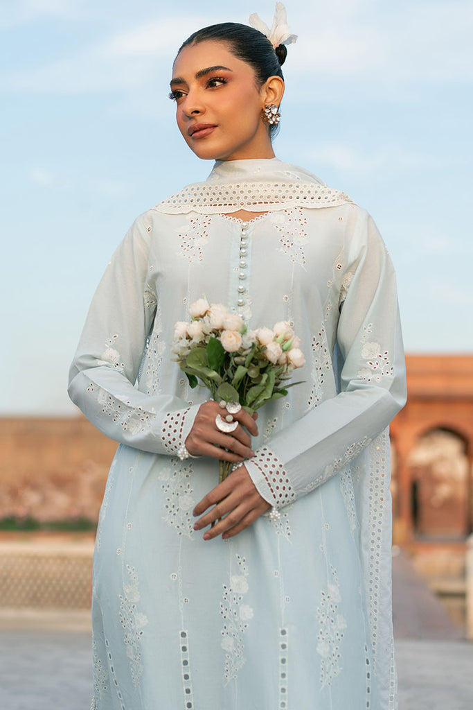 AQUA HAZE-3PC (SHIRT, TROUSER & DUPATTA)